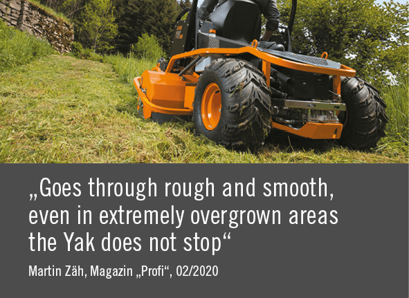 Professional ride-on flail mower AS 1040 YAK 4WD | AS-Motor